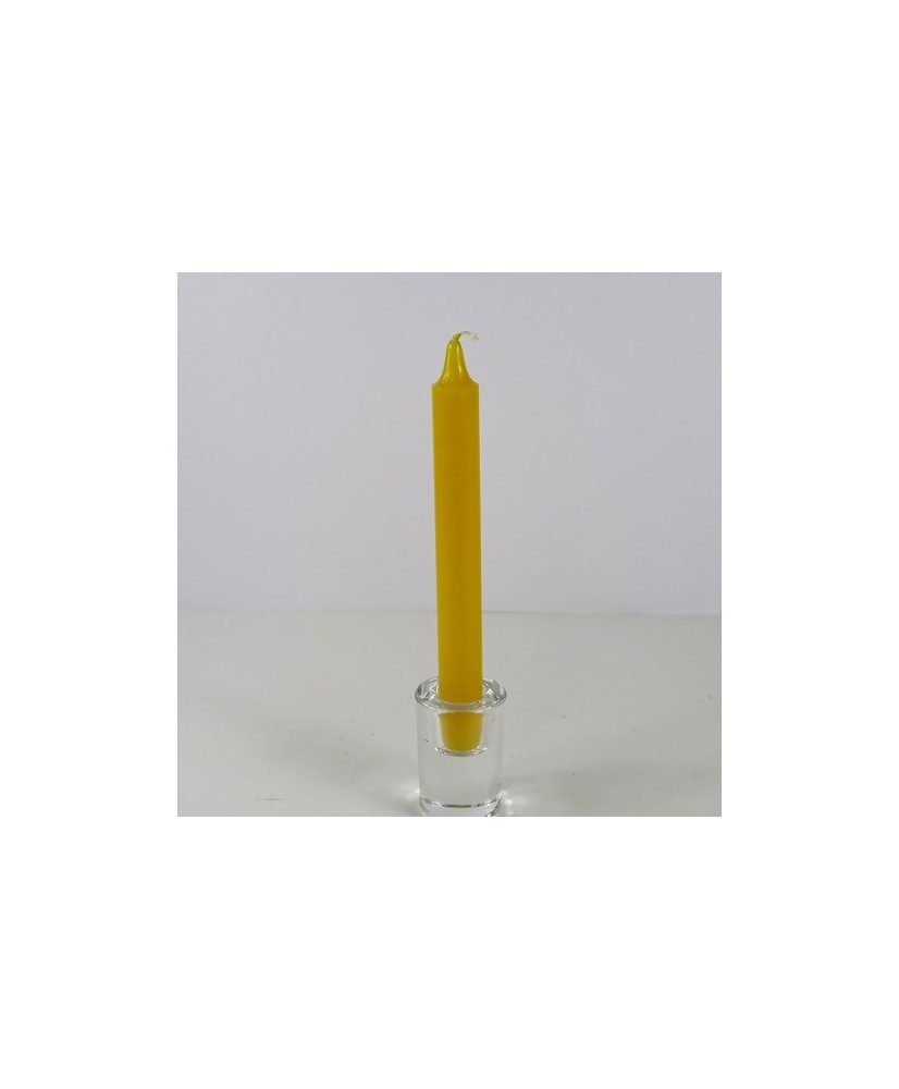 Bougie chandelle droite Jaune - Elouane par Une parenthèse bougie