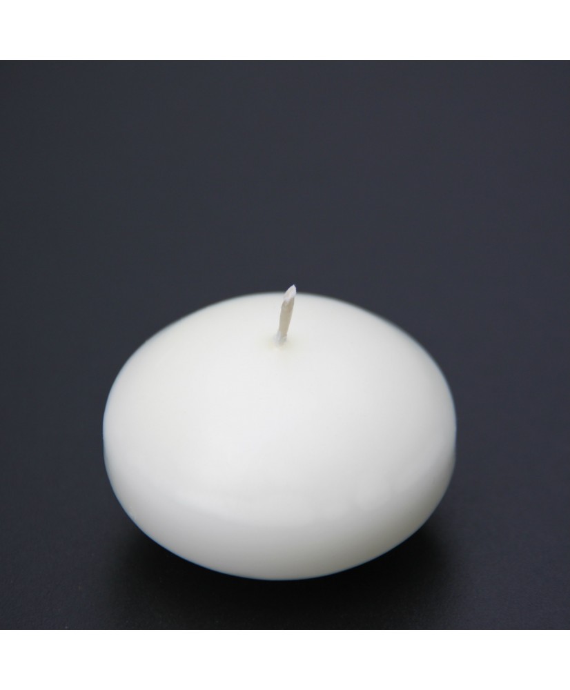 Bougie galet flottant Ivoire - Elouane par Une parenthèse bougie